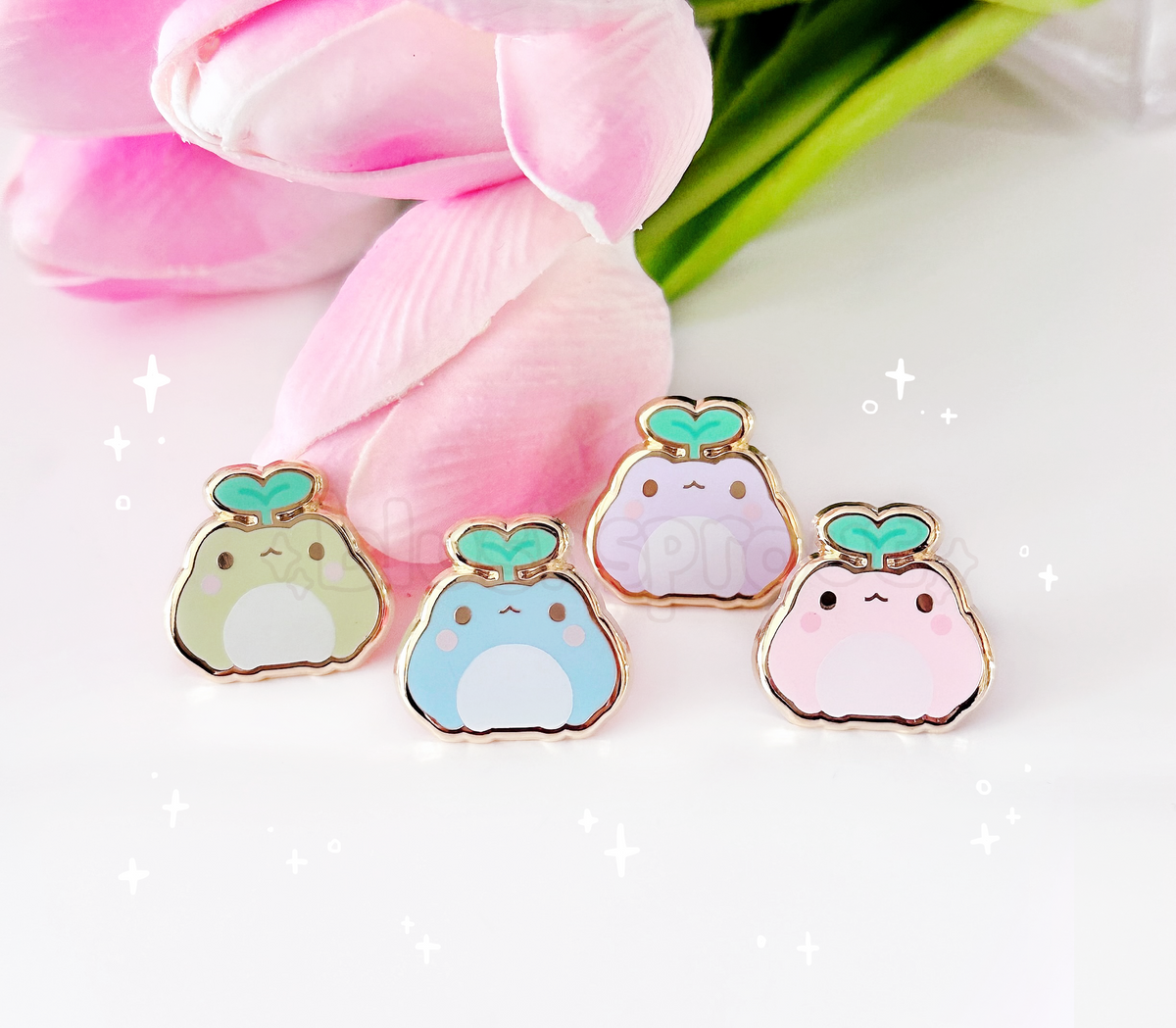 Pastel Sprout Froggie Pins – blushsprout